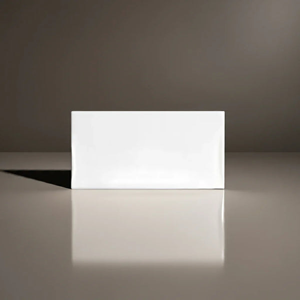 Mini Metro White Gloss Flat 7.5x15cm
