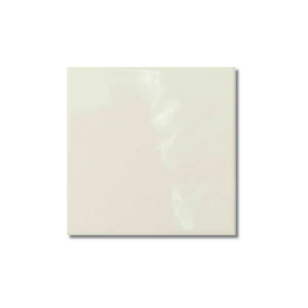 Modern Square Cream Flat Gloss 15x15cm