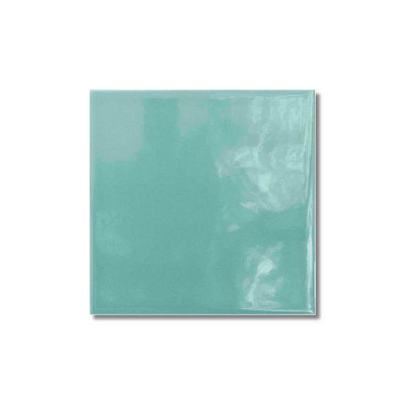 Modern Square Sage Green Flat Gloss 15x15cm