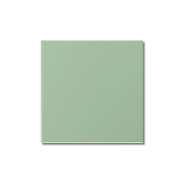 Modern Square Sage Green Flat Matt 15x15cm – Metro Tiles