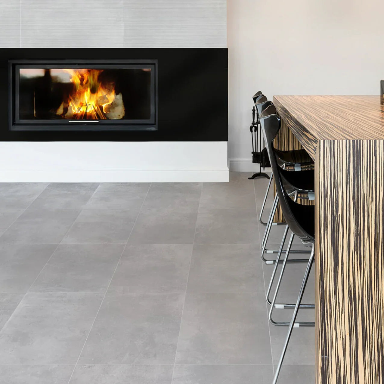 Home Concrete Grey Matt Porcelain Wall and Floor Tiles 30x60cm