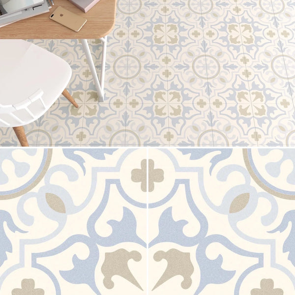 Seaside Blue Wall and Floor Tiles 20x20cm