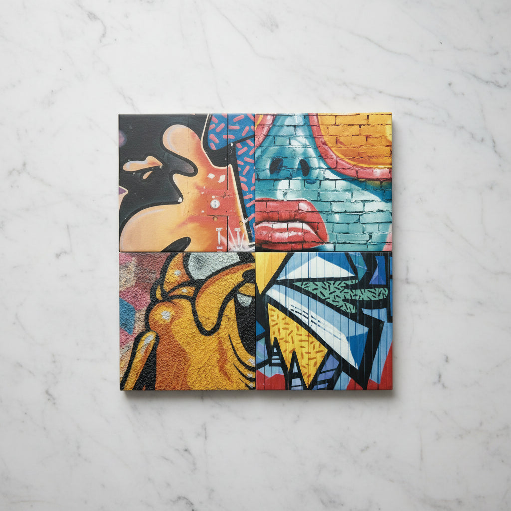 Graffiti Funky Tile 20x20cm – Metro Tiles