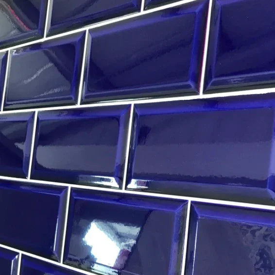 Cobalt Blue Metro Wall Tiles 10x20cm