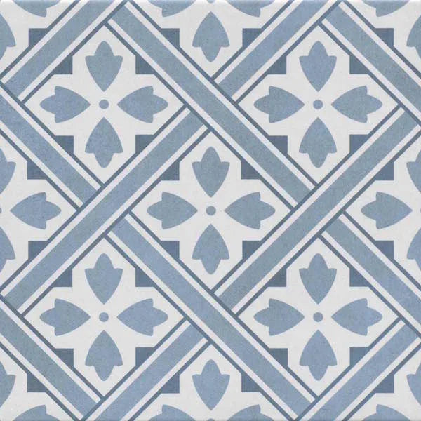 Flossie Blue Feature Tiles 33x33cm - Metro Tiles