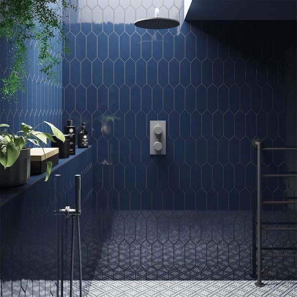 Picket Dark Blue Gloss Wall Tiles