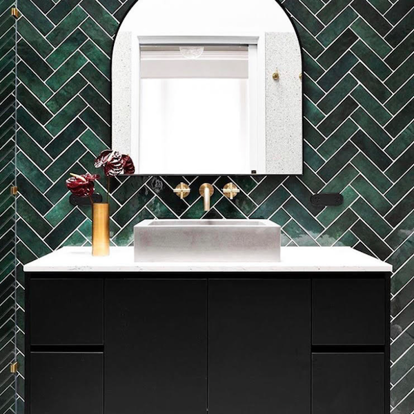 Verona Forest Green Ceramic Wall Tiles 7.5x30cm