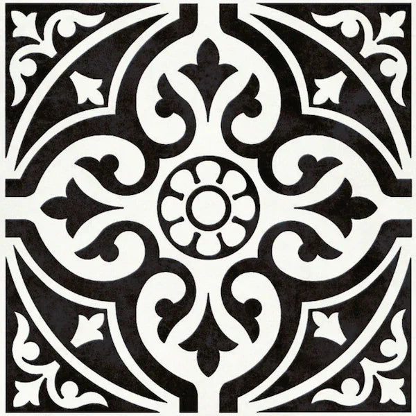 Hampton Black Feature Tiles 33x33cm - Metro Tiles