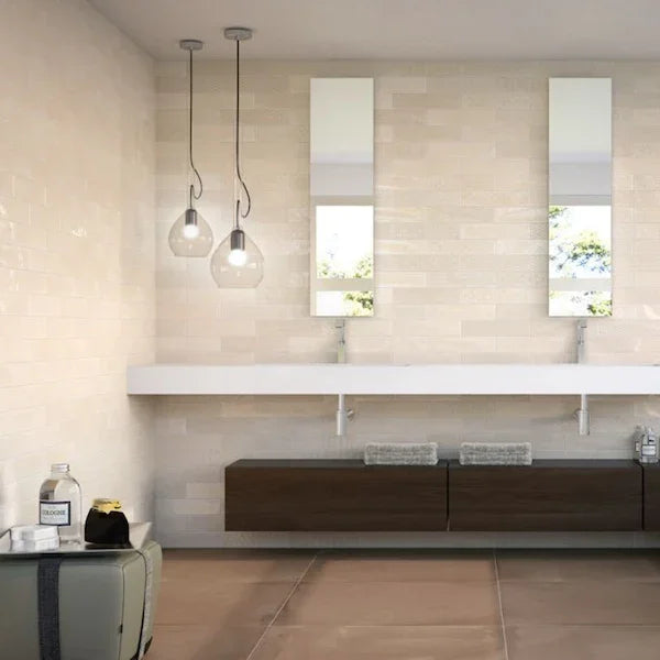 Opal Ivory Gloss Wall Tiles 7.5x30cm