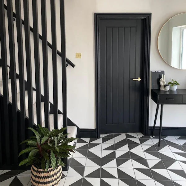 Retro Black Feature Tiles 20x20cm