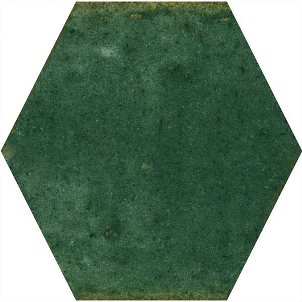 Verona Forest Green Hexagon Wall Tiles